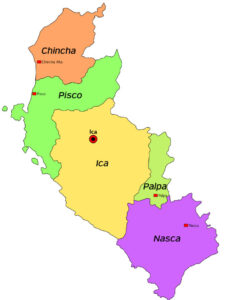 Mapa y calles en el Departamento de Ica - Perú - Urbano Cotidiano
