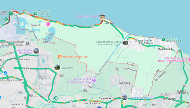 Mapa y calles, información general del municipio Loiza - Puerto Rico ...