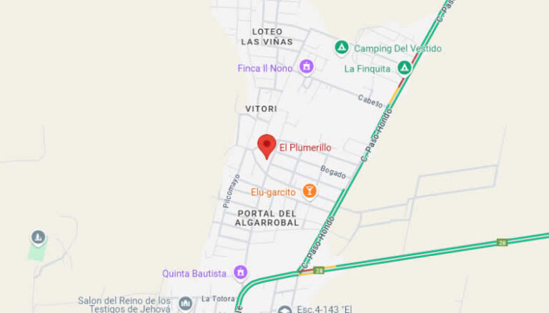 Mapa y calles, información general del distrito El Plumerillo - Urbano ...