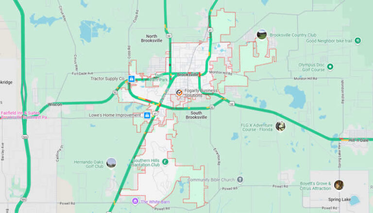 Mapa y calles, información general de Brooksville (Florida) - Urbano ...