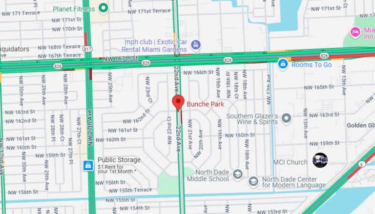 Mapa y calles, información general de Bunche Park (Miami-Dade) - Urbano ...