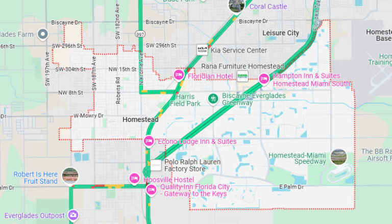 Mapa y calles, información general de Homestead (Florida) - Urbano ...