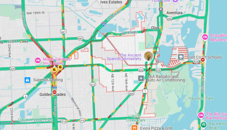 Mapa y calles, información general de North Miami Beach - Urbano Cotidiano