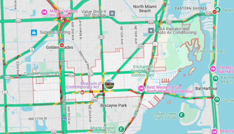 Mapa y calles, información general de South Miami - Urbano Cotidiano