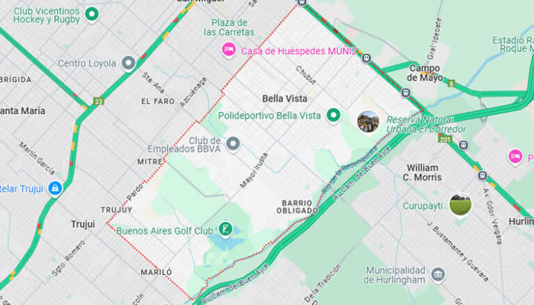 Mapa y calles, información general de Bella Vista - Urbano Cotidiano