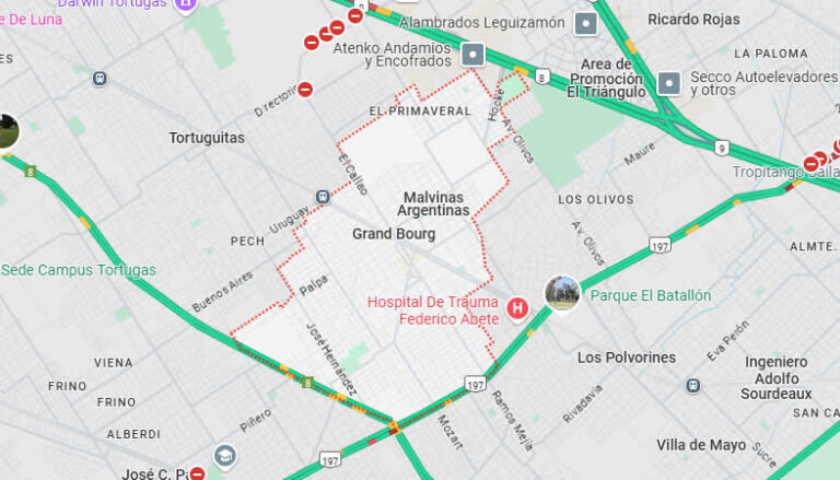 Mapa y calles, información general de Grand Bourg - Urbano Cotidiano