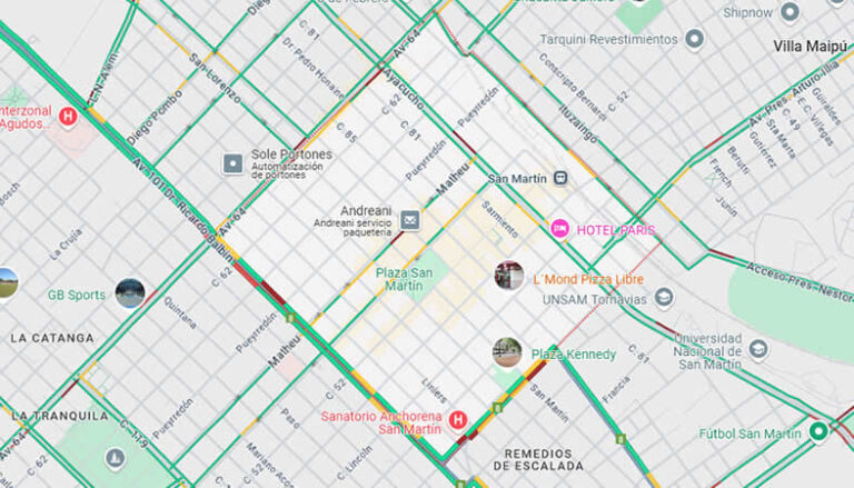 Mapa y calles, información general de la Ciudad de San Martín (Buenos ...