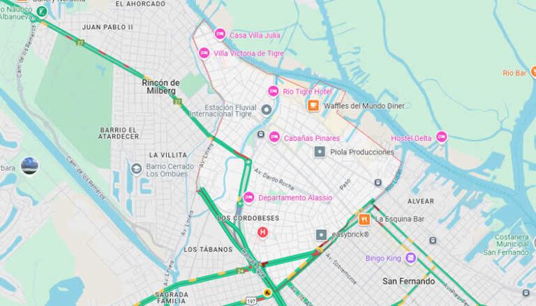 Mapa y calles, información general de la Ciudad Tigre (Buenos Aires ...