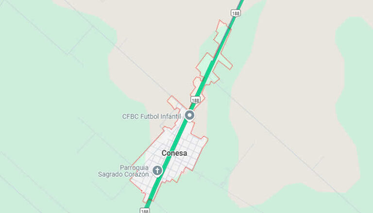 Mapa y calles, información general de Conesa - Urbano Cotidiano