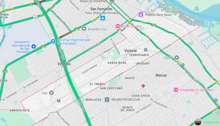 Mapa y calles, información general de Victoria - Urbano Cotidiano